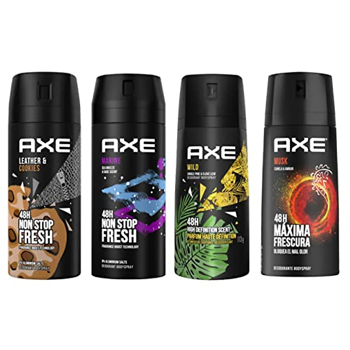 12 AXE body spray deodrant Anit-Aerspirant (12X 150 ml/5.07 oz, Mix within the available kinds)
