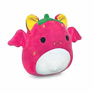 ROMINVIC Strawberry Bat Plush,8 inch Stuffed Animal Bat Plush Pillow, 3D Kawaii Bat Plushie Stuffed for Christmas Birthday Kids Gifts Home Decoration