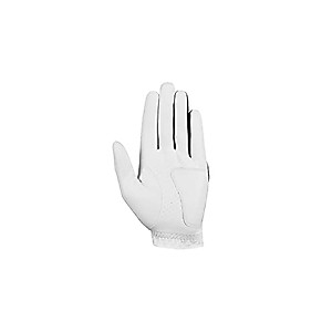 Callaway Golf Women's Weather Spann Premium Synthetic Golf Glove  (White, Single, Small, New Model , Standard, Worn on Left Hand)