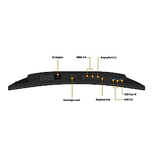 GIGABYTE G27QC A (27" 165Hz 1440P Curved Gaming Monitor, 2560 x 1440 VA 1500R Display, 1ms (MPRT) Response Time, 88% DCI-P3, HDR Ready, 1x Display Port 1.2)