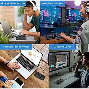 Mini 3 Key Keypad Mechanical Gaming Keyboard, USB/2.4G/Bluetooth RGB Backlit Mini Programmable Macro Keypad, One Handed HID Standard Keyboard