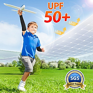 JOEYOUNG Arm Sleeves for Kids (4-9 Years) Sun Sleeves for Football Basketball Costume for Party UV Protection Sleeve Cooling