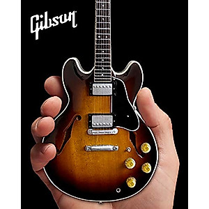 ES-335 Vintage Sunburst Guitar Replica - 1:4 Scale Model Mini Guitar