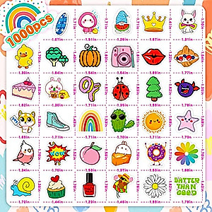 1000pcs Stickers Pack, Bulk Stickers for Teens, Adults, Waterproof Vinyl Stickers for Hyfroflask, Laptop, Cute Cool Sticker Pack for Teacher, Gift for Girls, Boys,