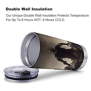 TKJMCSW Many Zombie Travel Mug 20 Oz Tumbler Travel Coffee Mug Insulated Coffee Mug Water Bottle Stainless Steel Insulated Tumblers Insulated Cup Tumbler Cup Coffee Mug with Lid