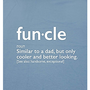 Funcle Gift for Uncle Graphic Novelty Funny T Shirt L Charcoal