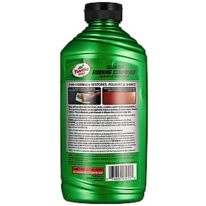 Turtle Wax T-415 Premium Grade Rubbing Compound - 18 oz. , Green