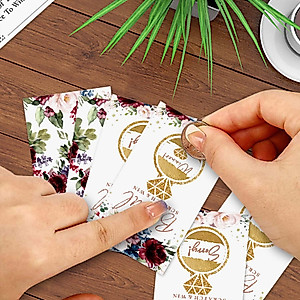 50 pack Bridal Shower Scratch Off Game，Rose Wine Red Flowers Bridal Lottery card, Country Wedding, Bridal Shower, Bridal Lottery Tickets, Wedding Shower Ideas (Diamond Ring Watercolor Plants)