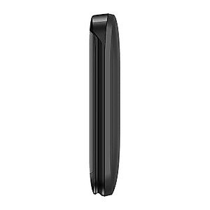 BLU Zoey Flex Z130 Unlocked GSM (AT&T + T-Mobile) Dual-SIM Flip Phone w/Quick-Glance Window - Black