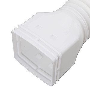 Retractable Rain Gutter Drain Downspout Extender Roof Drain Hose Drain Extender Drain Pipe Extension Connector Drain Connection Telescoping Extension Hose Accessories for Home Improvement(White)