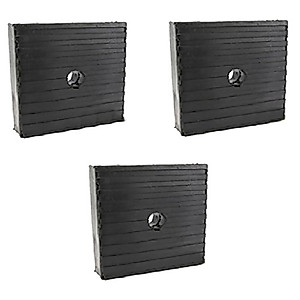 KCHEX 3 Pack Anti Vibration Pads For Air Compressor Or Equipment Solid Rubber 4x4x1