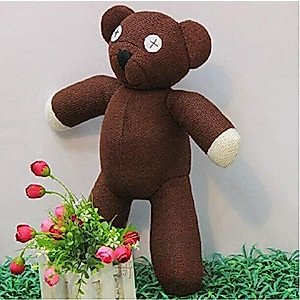 Yancos Teddy Bear Plush Figure Doll Toy Brown Stuffed Animal Teddy Bear Plushies Home Decor Gift for Kids 9”