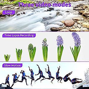 Digital Camera, FHD 4K Digital Camera for Kids with 16X Digital Zoom Compact Point and Shoot Camera Portable Small Camera for Kids Teens Students Boys Girls