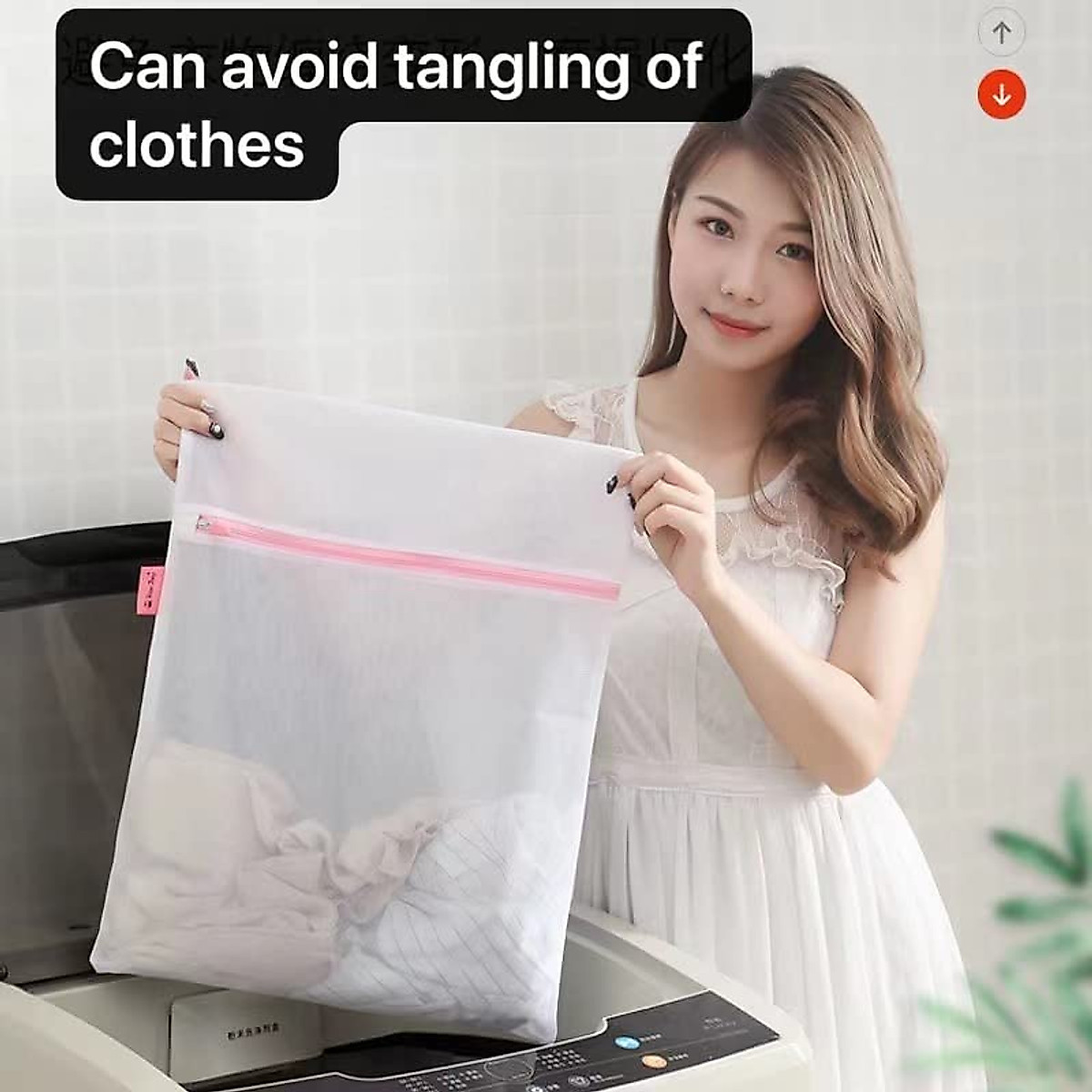 Durable Honeycomb Mesh Laundry Bags for Delicates (Zipper type)