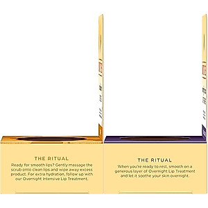 Burt’s Bees Conditioning Lip Scrub and Overnight Intensive Lip Treatment, With Ceramides, Exfoliates and Hydrates Lips 8 Hours, Natural Origin, 2 Jars, 0.25 oz