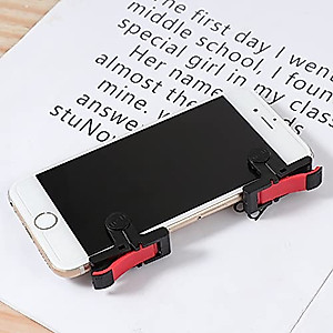 Chicken- Eating Artifact D9 Quick Shooting Buttons Game Controllers Assist Tools for for Phones Black and Red (L and R) Cell Phone Automobile Accessories
