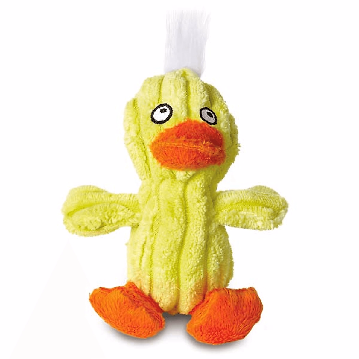Grriggles Quackling Plush Dog Toy with Soundchip, Yellow, 7" Large