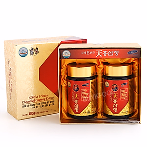 Korean 6years Root Red Ginseng Gold Extract, 240g(8.5oz) X 2ea, Saponin, Panaxs