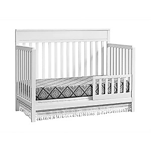 Oxford Baby Castle Hill Crib to Toddler Bed Guard Rail Conversion Kit, White, GreenGuard Gold Certified