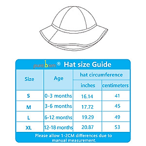 pureborn Baby Hat Newborns Boys Girls Spring Summer Sun Hats Bucket Breathable Cotton Elephant 0-3 Months