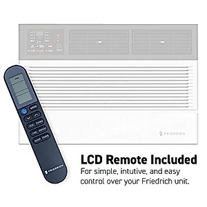 Friedrich CCW12B10B Chill Premier Smart Air Conditioner Wall & Window Unit, WiFi Mobile Control, White, Cooling Capacity (12,000 BTU)