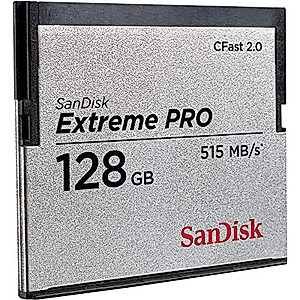 Sandisk Extreme Pro - Flash memory Card - 128 GB - CFast 2.0 - Silver (SDCFSP-128G-A46D)