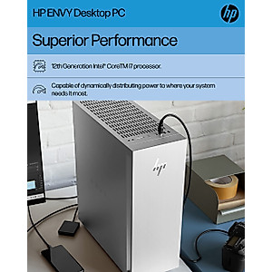 HP Envy Desktop TE02-0187ct Home & Business Desktop,12th Gen Intel® Core i7-12700, 32 GB DDR4 RAM, 2TB SSD + 1TB HDD, GeForce RTX 3060 Ti, Windows 11 Pro,Wi-Fi 6 + and Bluetooth® 5.2