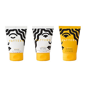 PATTERN Beauty by Tracee Ellis Ross, On-The-Go Hair Care Kit: Hydration Shampoo, Heavy Conditioner and Leave-In Conditioner, Perfect for Curlies, Coilies and Tight-Textured Hair