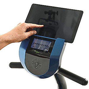 Exerpeutic Recumbent Exercise Bike Bluetooth with 24 Pre-Set Programs | Easy Step Thru| 16 Levels of Resistance