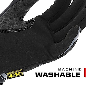 Mechanix Wear: Utility Work Gloves with Secure Fit, Touchscreen Capable, High Dexterity, Synthetic Leather Glove for Multi-purpose Use, Work Gloves for Men, Black (Black, X-Large)