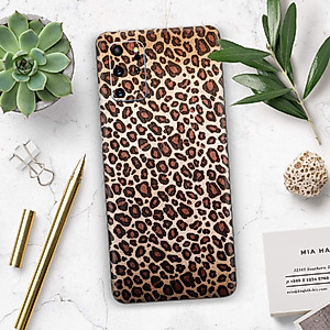 DesignSkinz Vibrant Cheetah Animal Print V3 Protective Vinyl Decal Wrap Skin Cover Compatible with The Samsung Galaxy S20 (Screen Trim & Back Glass Skin)