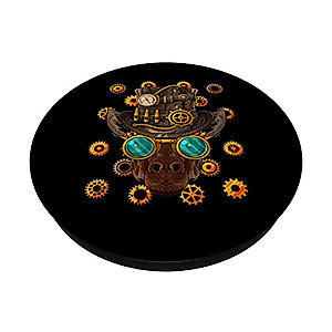 Steampunk Giraffe Medieval Victorian Steam Powered Animal PopSockets Swappable PopGrip