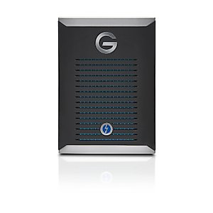 SanDisk Professional 500GB G-DRIVE PRO SSD - Ultra-Rugged Portable External NVMe Solid State Drive, Up to 2800MB/s, Thunderbolt 3 (40Gbps) - SDPS51F-500G-GBANB