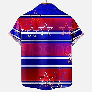 Lastesso Mens Beach Shirt Beach Clothes Mens Beach Shirt Hawaiian Shirts for Men Hawaiian Shirts for Men Red 2XL