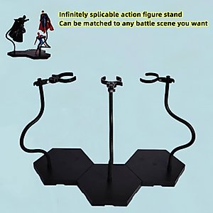 OUSHUO Doll Model Support Stand Action Figure Holder Action Figure Stand for 1/6 1/9 1/12 Scale Puppet Stand, Medium