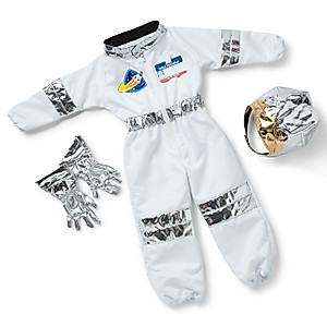 Melissa & Doug Astronaut Costume Role Play Set - Pretend Astronaut Outfit With Realistic Accessories For Kids And Toddlers Ages 3+