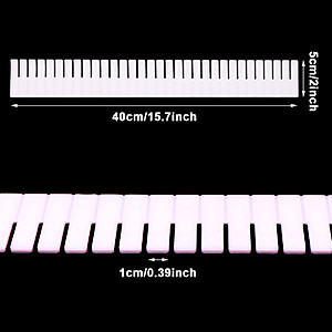DUTWROY 30Pcs Adjustable Drawer Organizer, White Plastic DIY Grid Drawer Dividers, 15.75x1.97x0.1in, for Socks, Underwear, Makeup, Cosmetic, Clothes