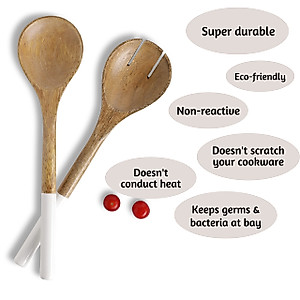 Folkulture Spoon Rest for Kitchen Counter, Spoon Holder for Stove and Salad Tongs or Tongs for Cooking,
