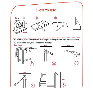 COCOLi Anti-Tip Furniture Straps, Adjustable TV Safety Straps, 8 Pack Wall Anchor for Earthquake Resistant, Heavy Duty Mounting Straps for Baby Proofing & Child Safety (Black,)