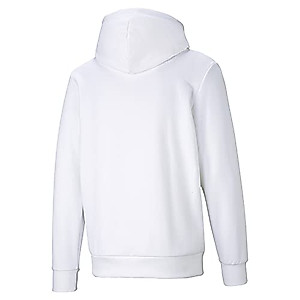 PUMA Men's Standard BMW MMS Essentials Logo Hoodie, White, Large