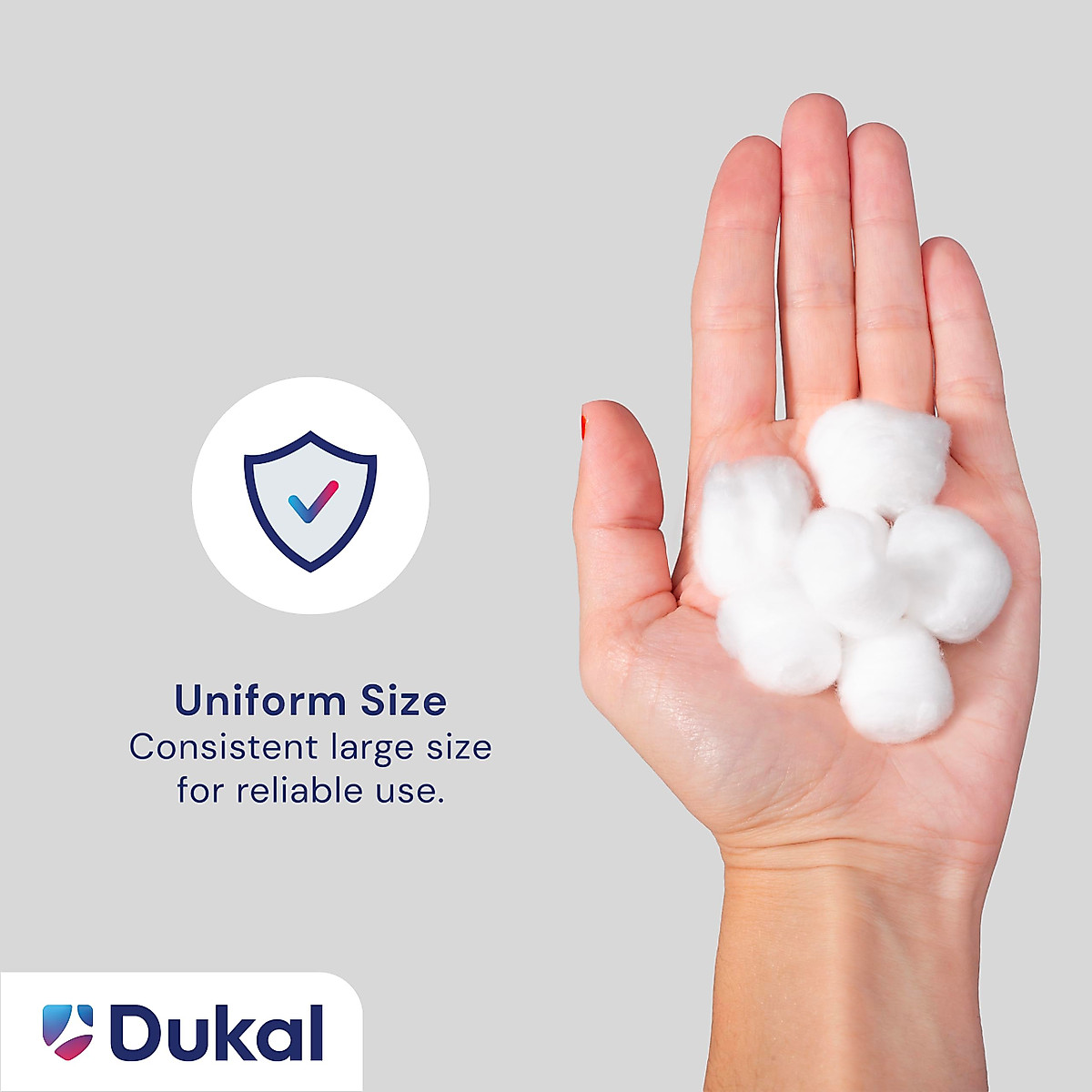 Dukal - 802 Cotton Balls, Non Sterile, Large (Pack of 2000)