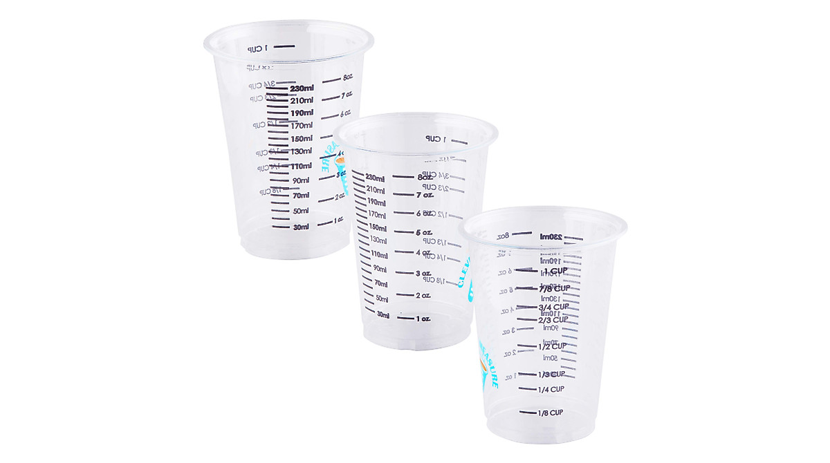 Clever Measure Disposable Mixing Cups - Pack of 25