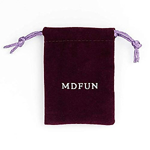 MDFUN 18K Rose Gold Plated Round Clear Cubic Zirconia Stud Earring Pack of 6 Pairs (6 Pairs)