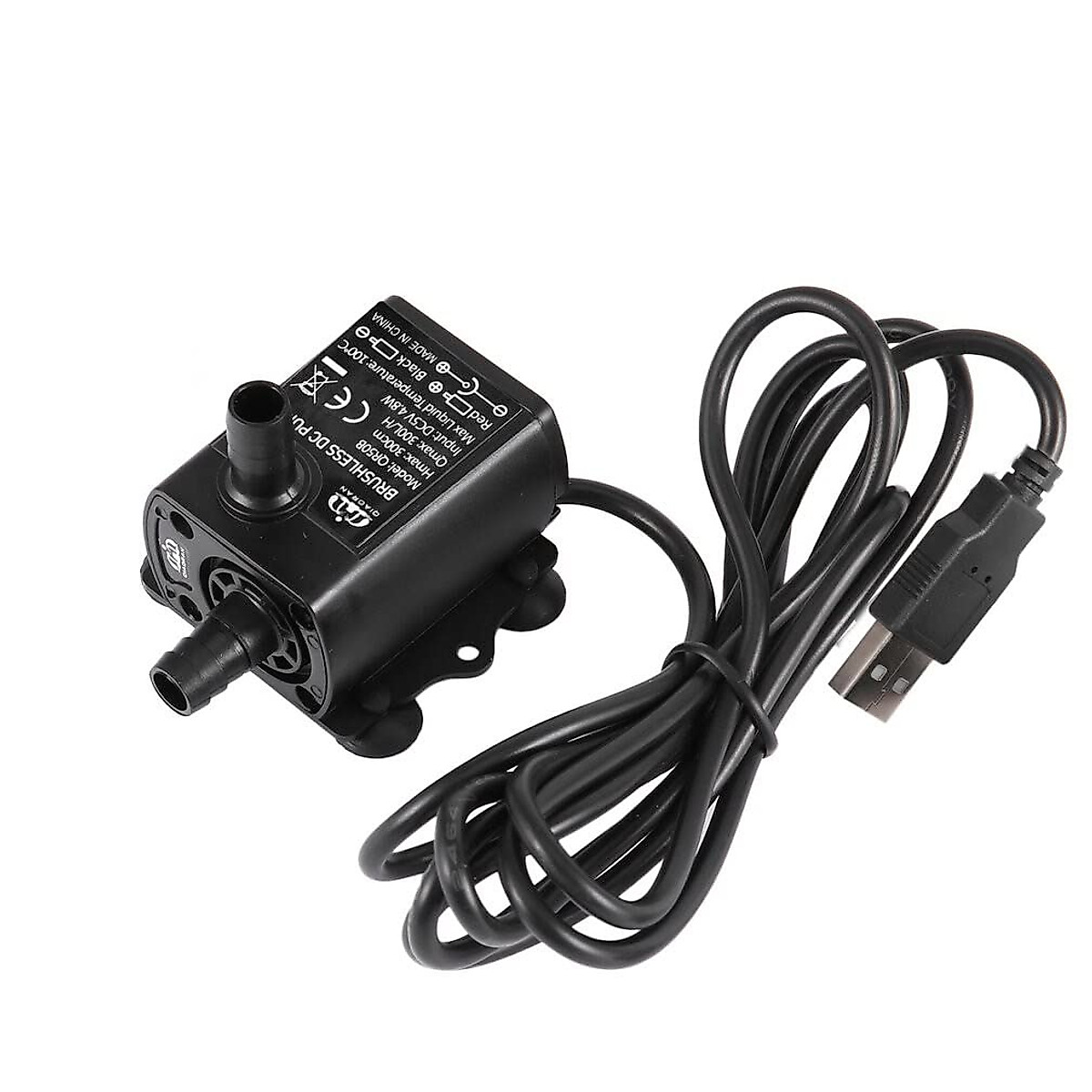 Electric Submersible Pump Submersible Pump 5V USB Ultra Quiet Mini Fountain Pump Aquarium Circulation Aqua Fountain Pump Aquatic Pet Supplies Sump Pump (Color : 4.8W)