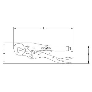 IRWIN Tools VISE-GRIP Original 4" Locking Wrench with Wire Cutter (item #8)