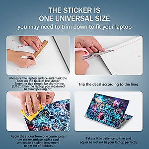icolor Laptop Skin Sticker Decal 12 13 13.3 14 15 15.4 15.6 inch Personalized Universal Notebook Vinyl Skin Stickers Cover Art Decal Computer Protector