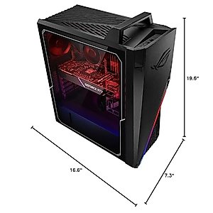 Asus ROG Strix G15 Gaming Desktop, Intel 11th Generation Core i7-11700KF Processor, NVIDIA GeForce RTX 3080 10GB GDDR6, HDMI, WiFi, Windows 10, Black (32GB RAM | 512GB SSD + 2TB HDD)
