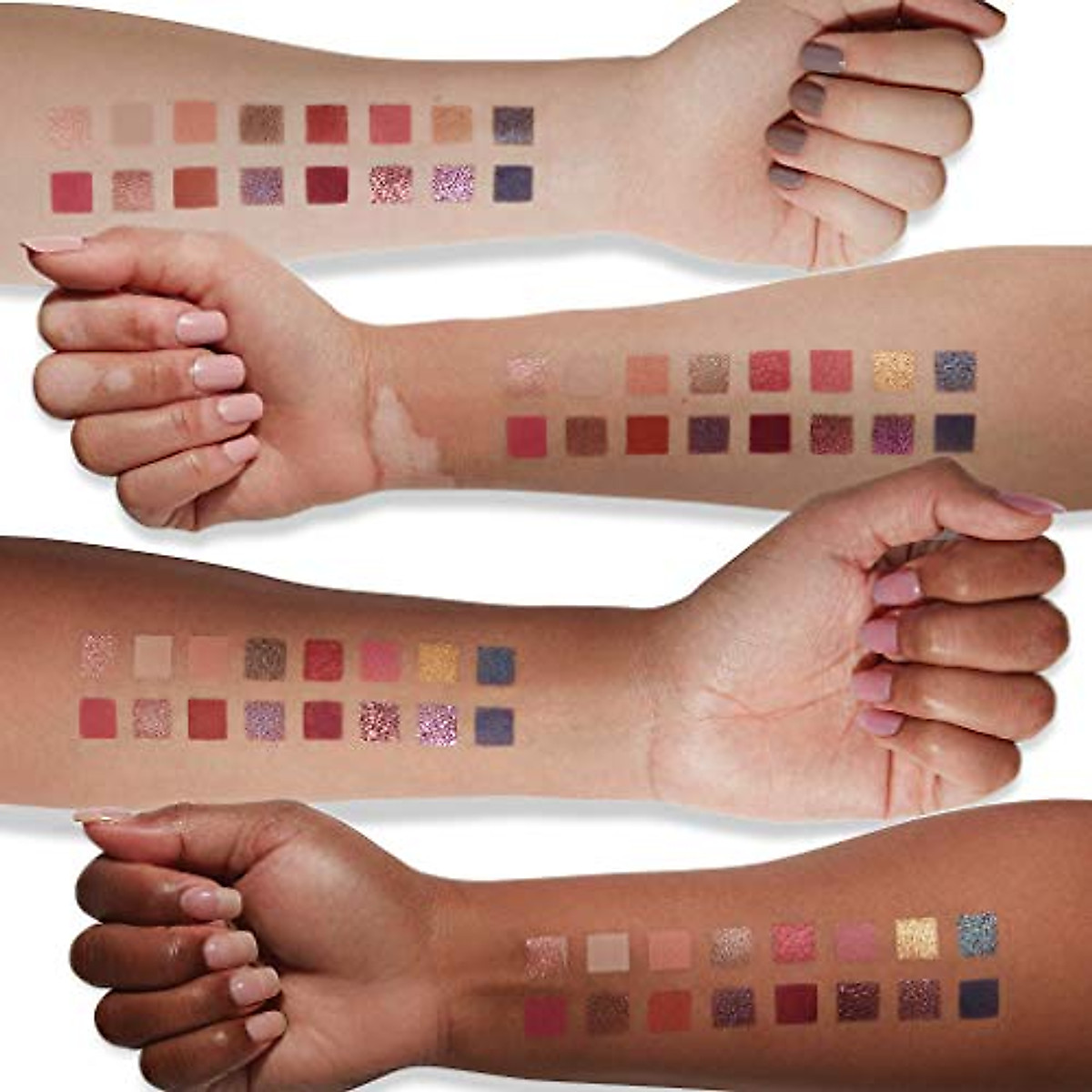 Milani Gilded Rouge Eyeshadow Palette - Eye Shadow Palettes For Intense Color Pop, 16 Hyper-Pigmented Eye Shadows