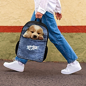 Cozeyat Pet Dog Print Backpack Cute Puppy School Bag Creative Design Bookbag for Kids Boys Girls