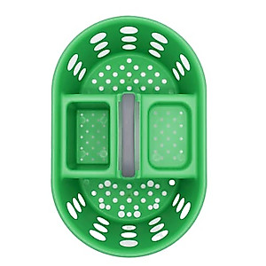 SIMPLYKLEEN Shower Caddy with Handle 2-Pack Plastic Bathroom Storage Organizer, Green Made in the USA